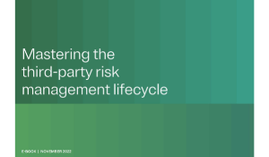 Mastering the Third-Party Risk Management Lifecycle